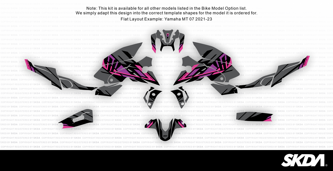 APEX Pink MT/FZ Full Graphics Kit - SKDA - US Store