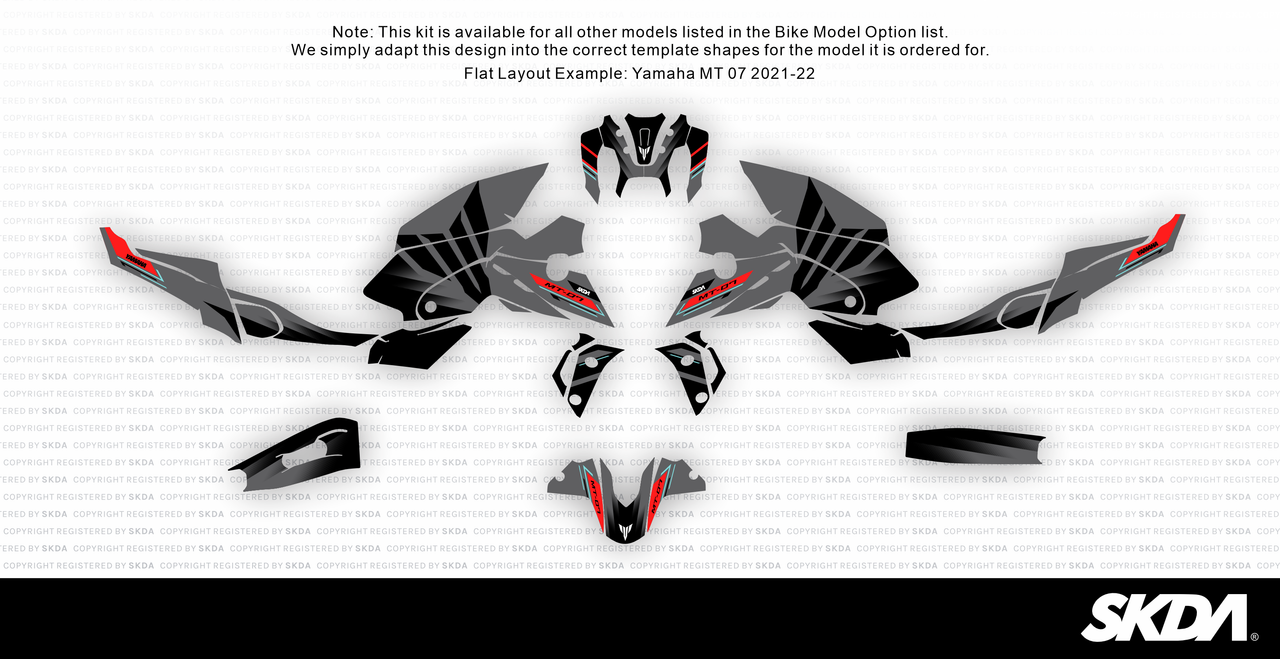 ULTRA Grey MT/FZ Full Graphics Kit - SKDA - US Store