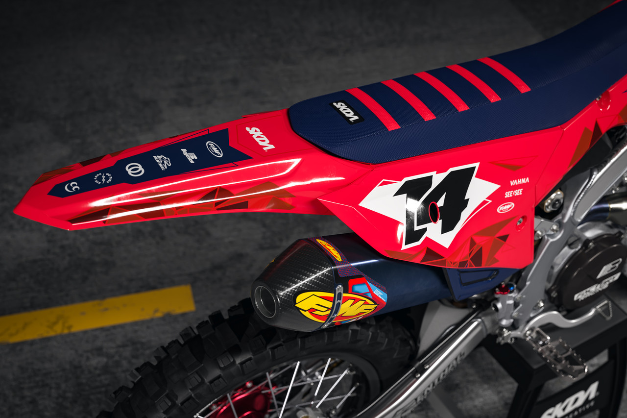 RIDGE Red/Navy CR/CRF Full Graphics Kit | SKDA USA