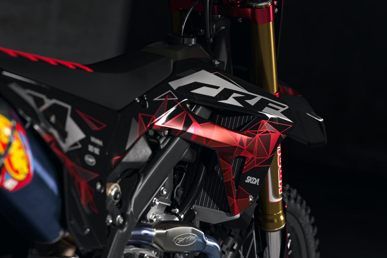 RIDGE CHROME Blk/Red CR/CRF Full Graphics Kit | SKDA USA