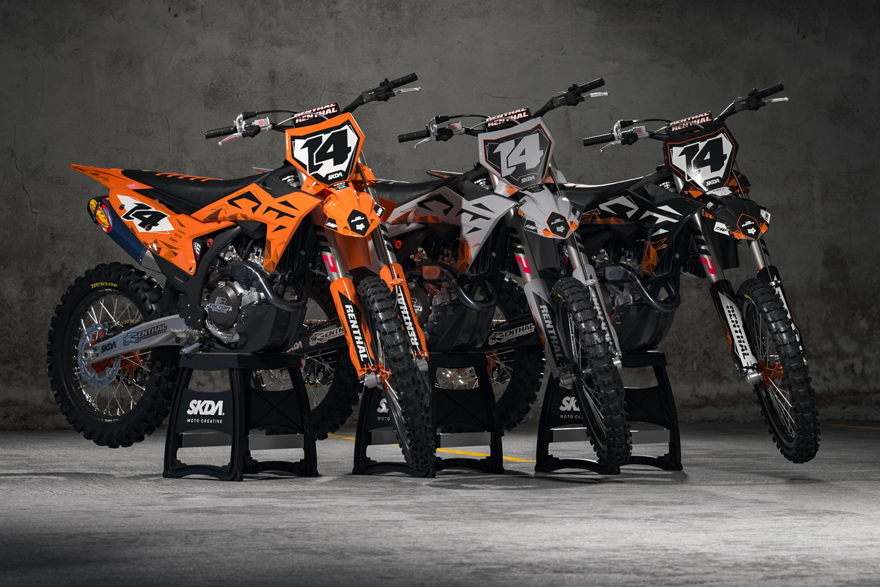 RIDGE Orange KTM Full Graphics Kit | SKDA USA