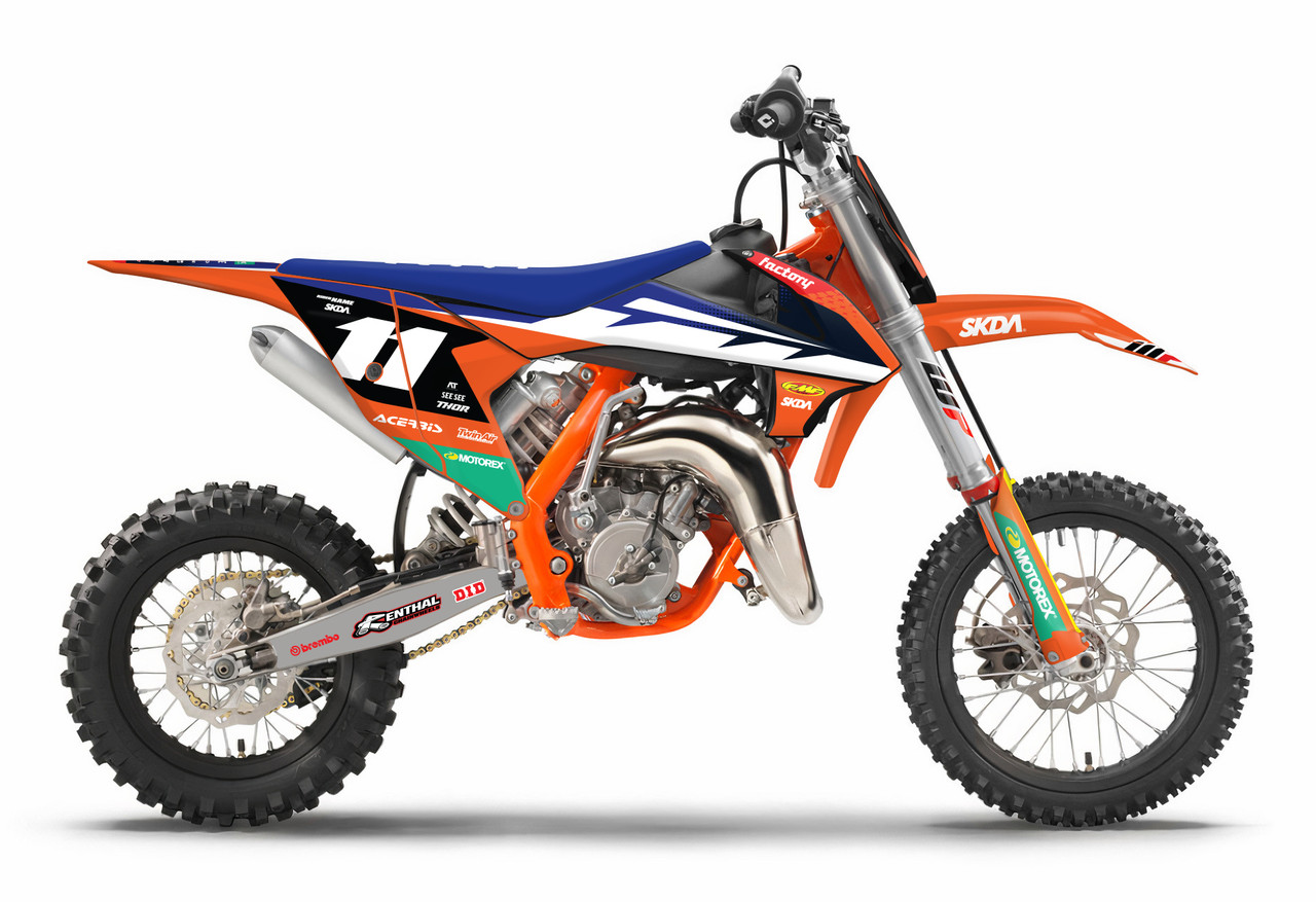 ARROW Blue KTM Mini Bike Full Graphics Kit | SKDA USA