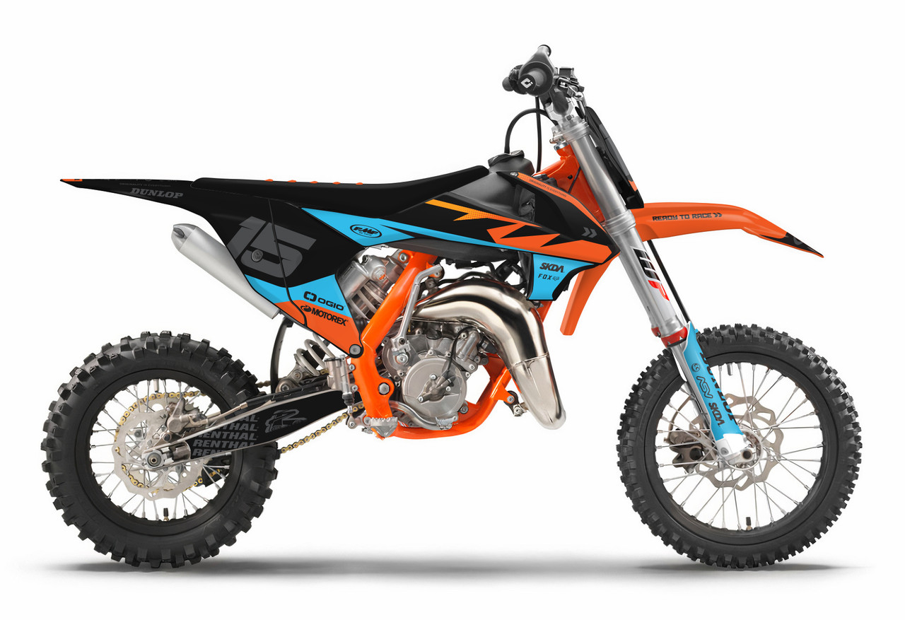 ELEMENT Cyan KTM Mini Bike Full Graphics Kit | SKDA USA