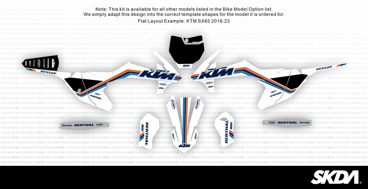 HERITAGE KTM Mini Bike Full Graphics Kit - SKDA - US Store