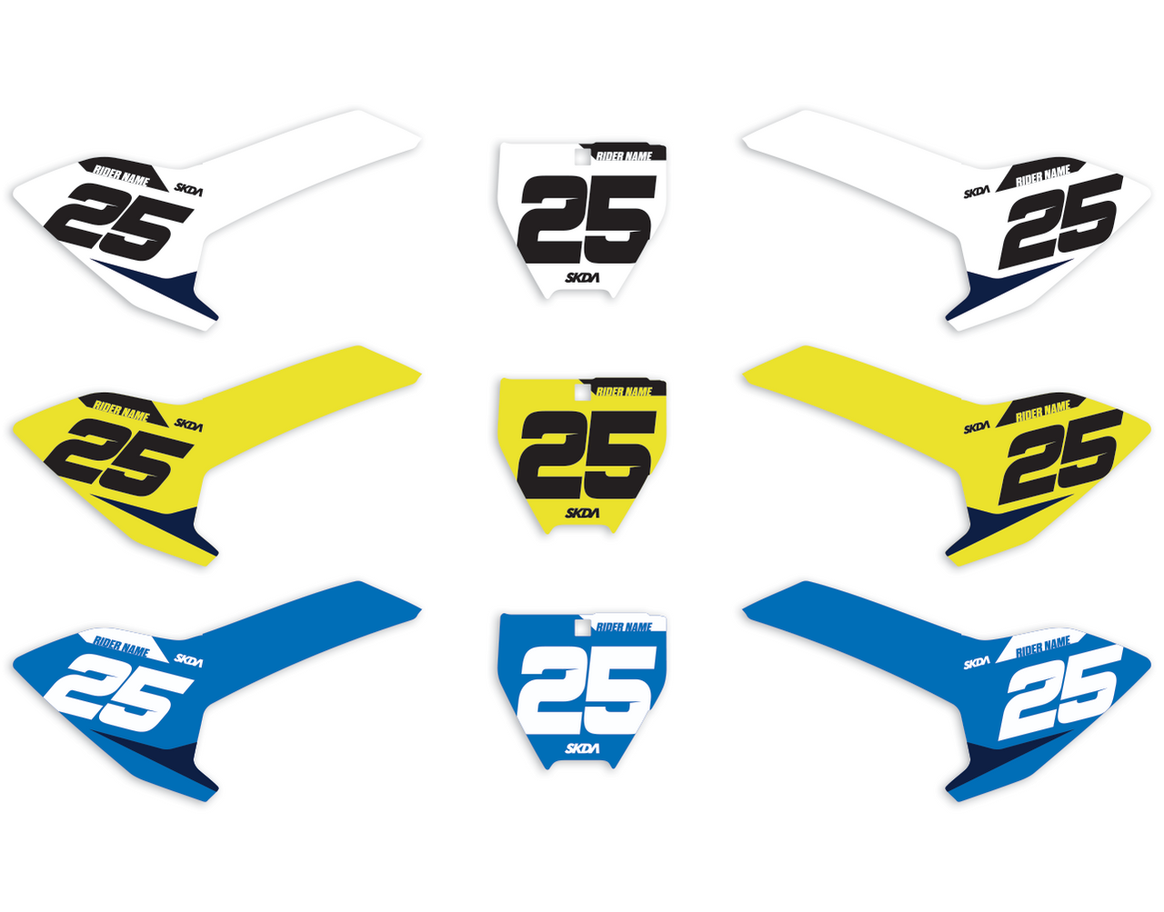 S2 Husqvarna Mini Bike Number Plates | SKDA USA