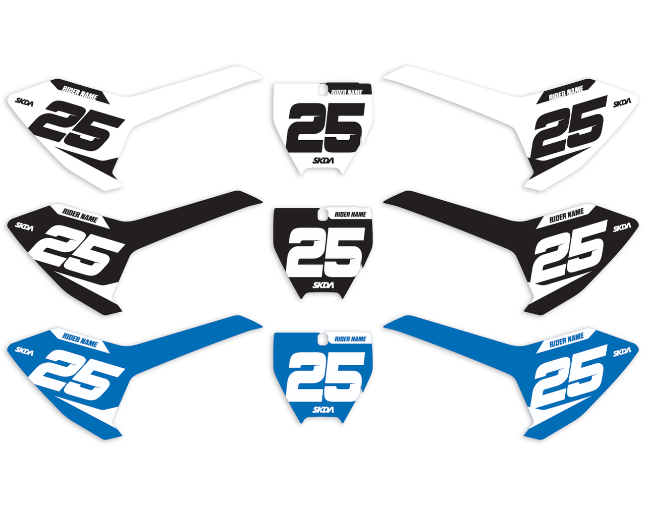S3 Husqvarna Mini Bike Number Plates | SKDA USA