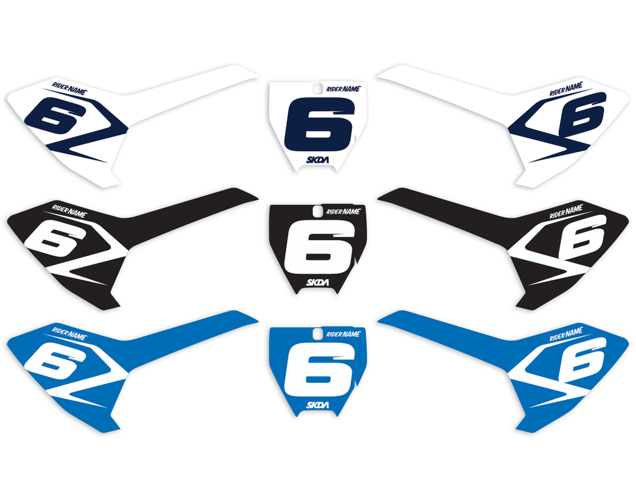 S4 Husqvarna Mini Bike Number Plates | SKDA USA