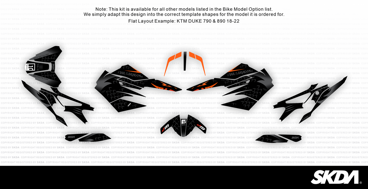 DRAGON KTM Duke Full Graphics Kit | SKDA USA