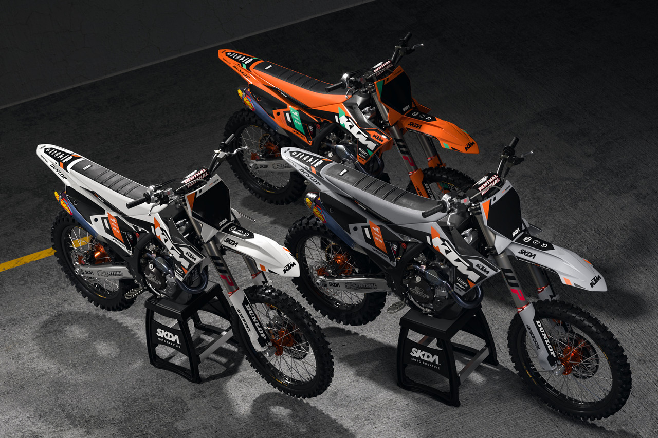 SLEEK Grey KTM Full Graphics Kit | SKDA USA