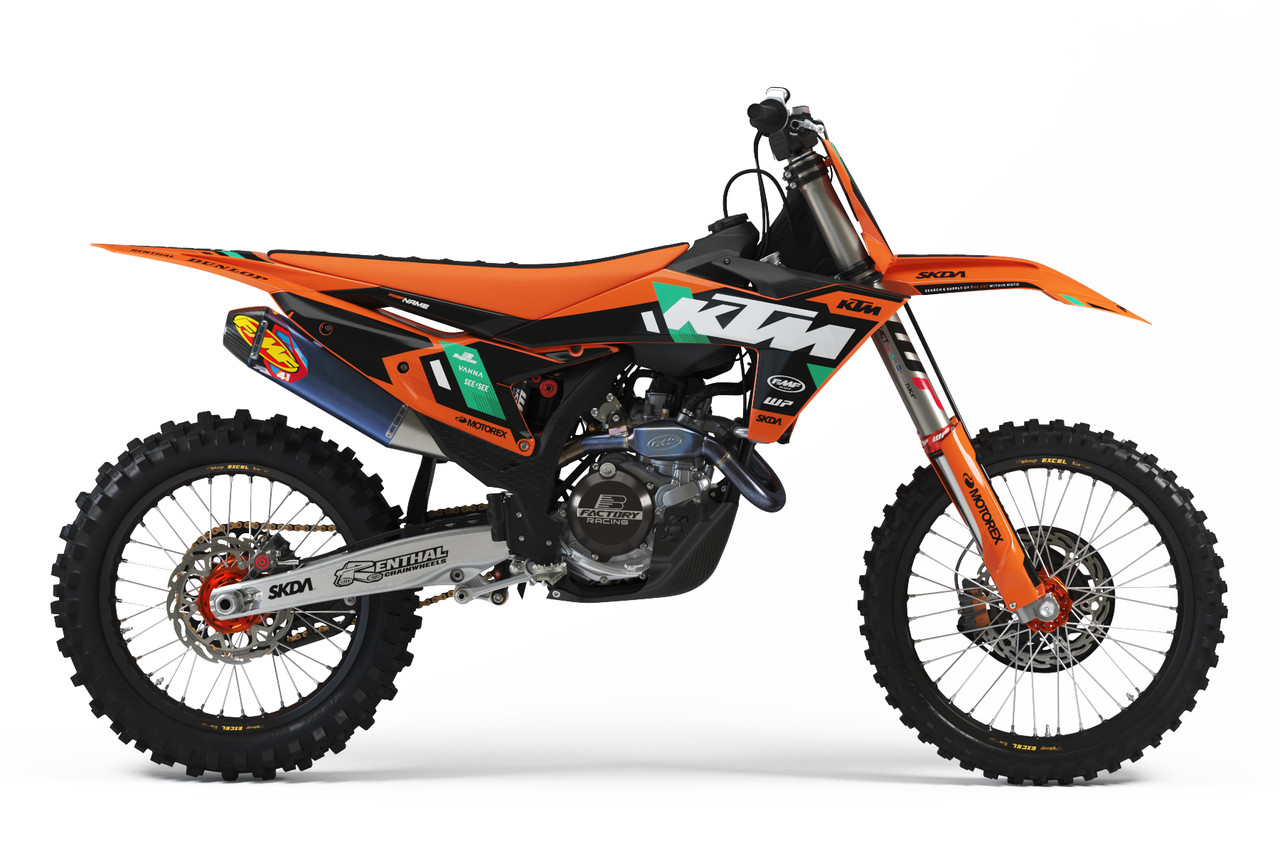 SLEEK Orange KTM Full Graphics Kit | SKDA USA