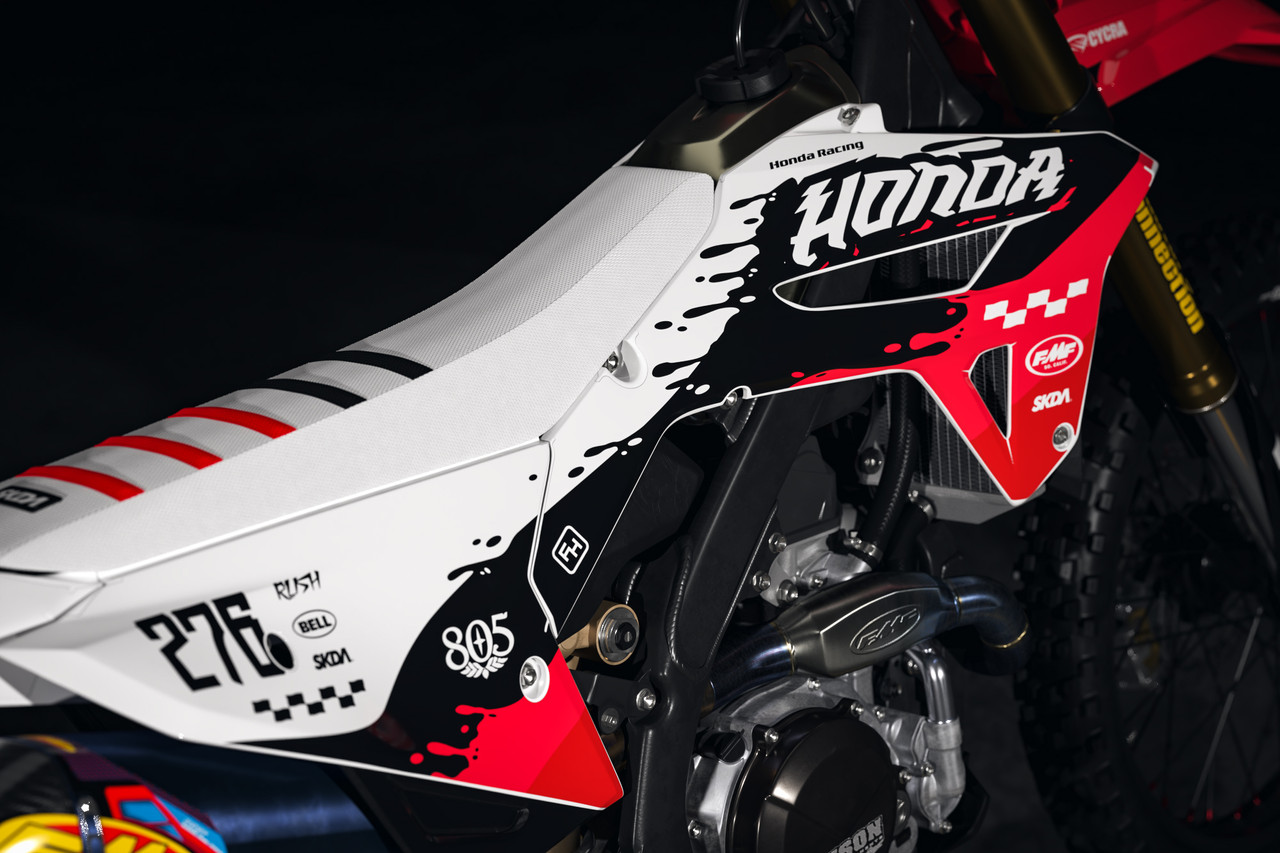 RUSH White CR/CRF Full Graphics Kit | SKDA USA