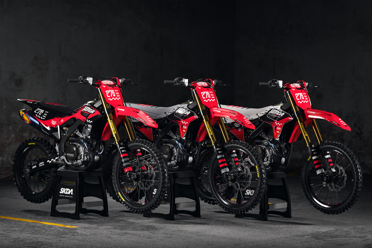 RUSH White CR/CRF Full Graphics Kit | SKDA USA