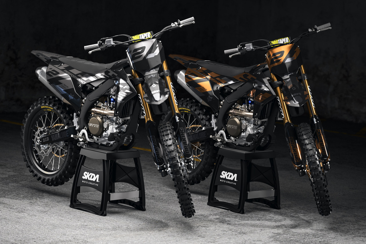 AXE CHROME Gold YZF/WRF Full Graphics Kit | SKDA USA