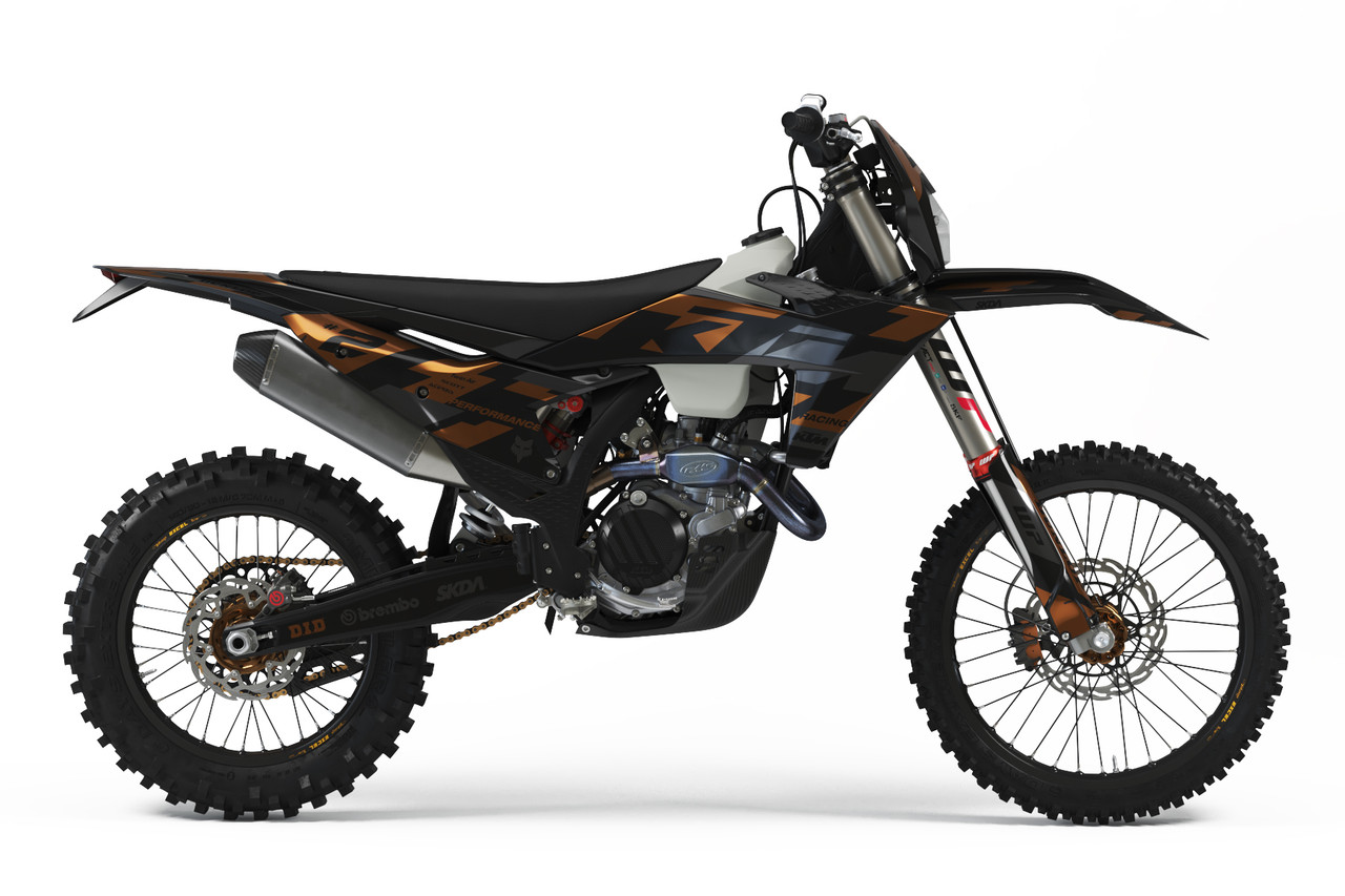 AXE CHROME Bronze KTM Full Graphics Kit | SKDA USA