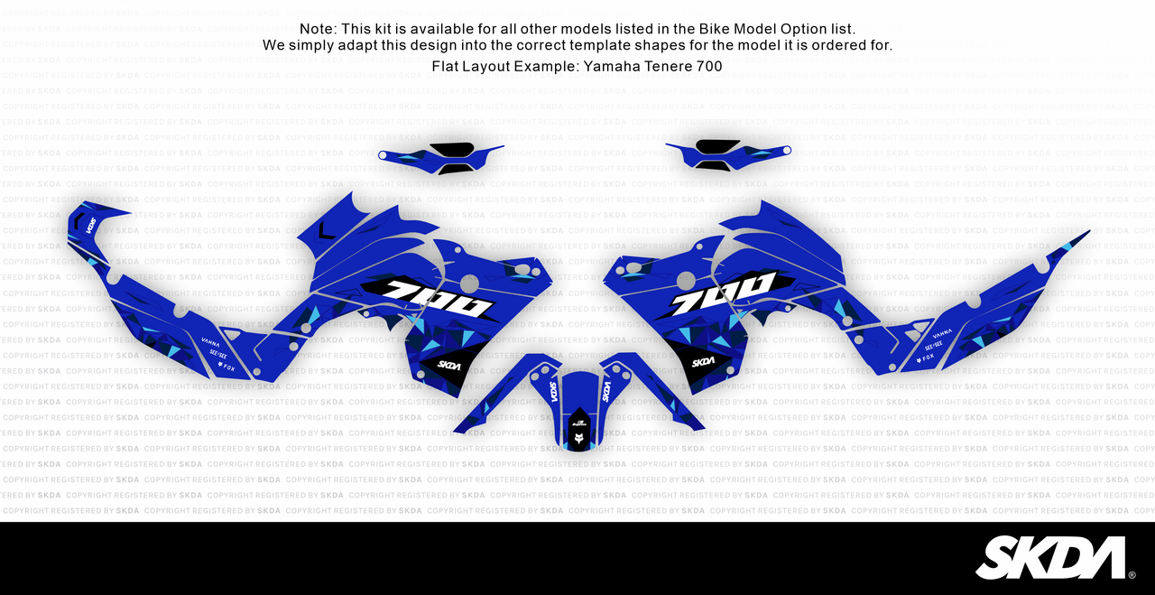 RIDGE Blue T7 Full Graphics Kit | SKDA USA