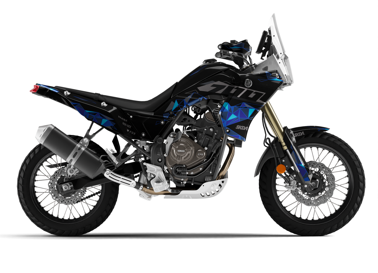 RIDGE CHROME Blk/Blue T7 Full Graphics Kit | SKDA USA