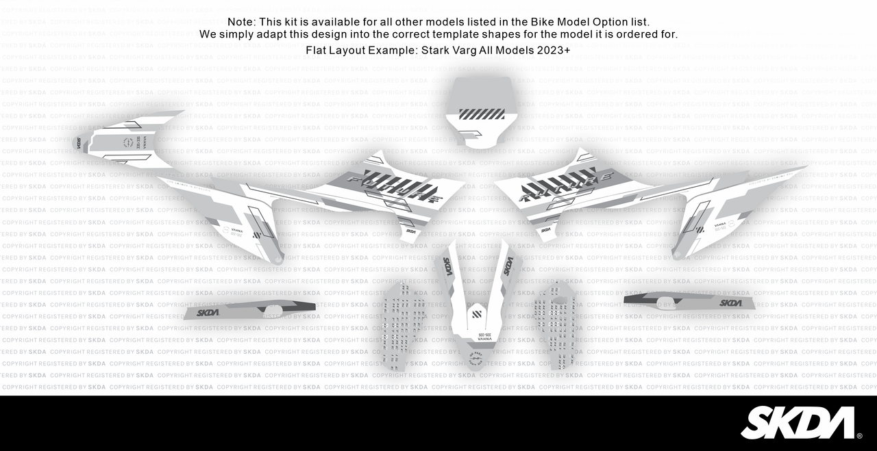 CORPO White Stark Varg Full Graphics Kit | SKDA USA