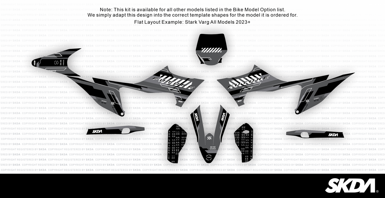 CORPO Grey Stark Varg Full Graphics Kit | SKDA USA