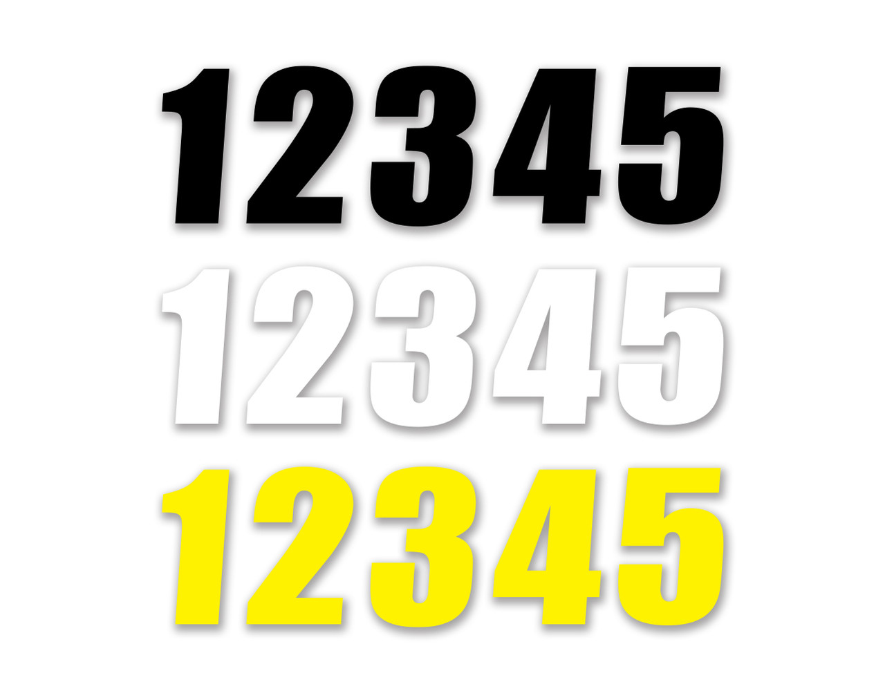NATIONAL Style Individually Cut Out Numbers - Pack of 3pcs - SKDA - US ...