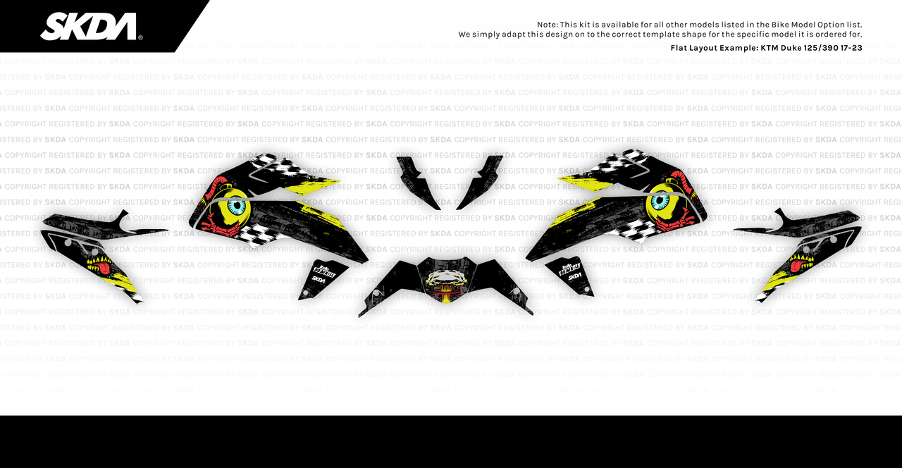ROADKILL V1 Color KTM Duke Full Graphics Kit | SKDA USA