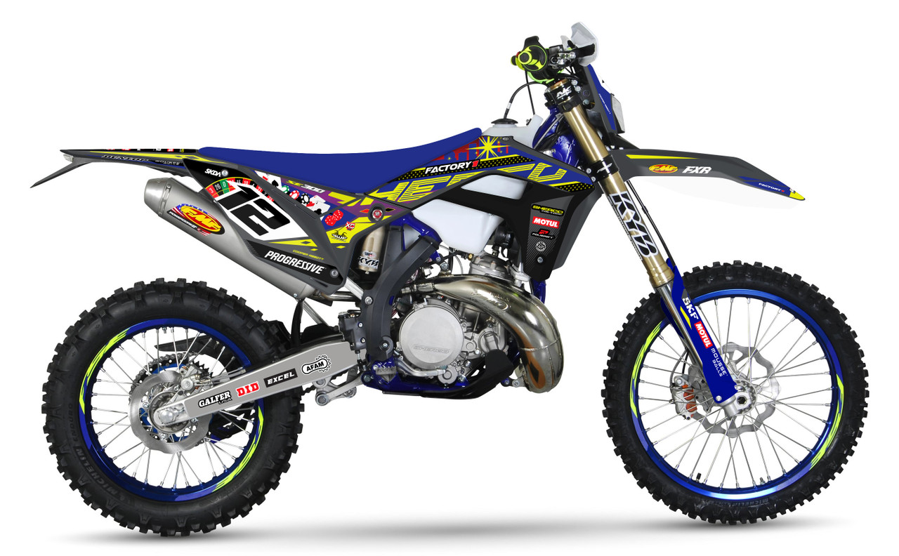 24 SHERCO FACTORY VEGAS Full Graphics Kit | SKDA USA