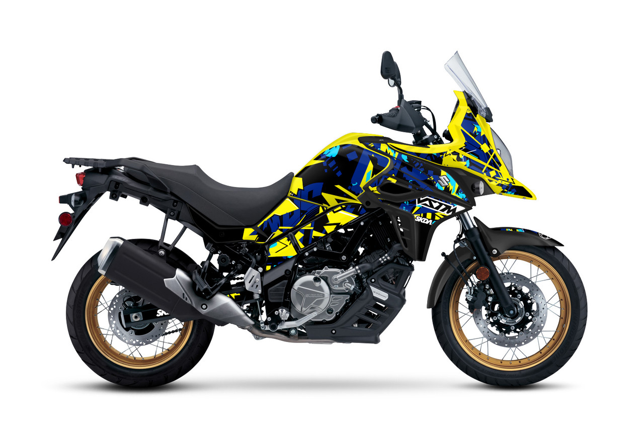 SHATTER Yellow V-Strom Full Graphics Kit | SKDA USA