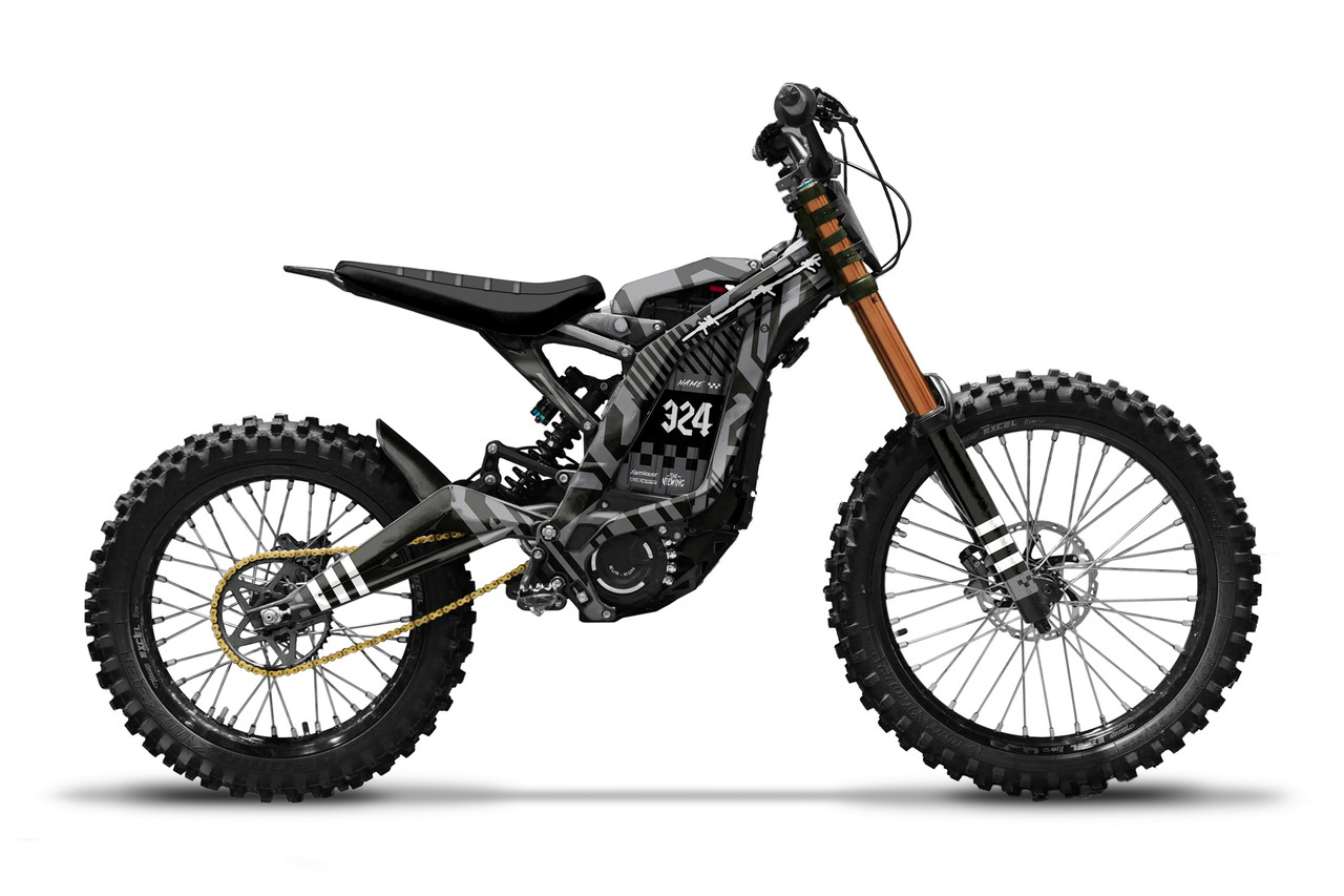 THRASH Grey Surron Full Graphics Kit | SKDA USA