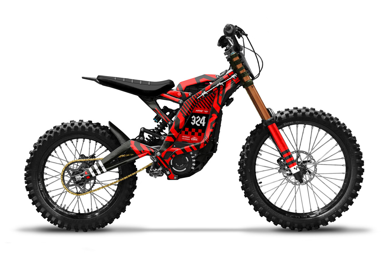 THRASH Red Surron Full Graphics Kit | SKDA USA