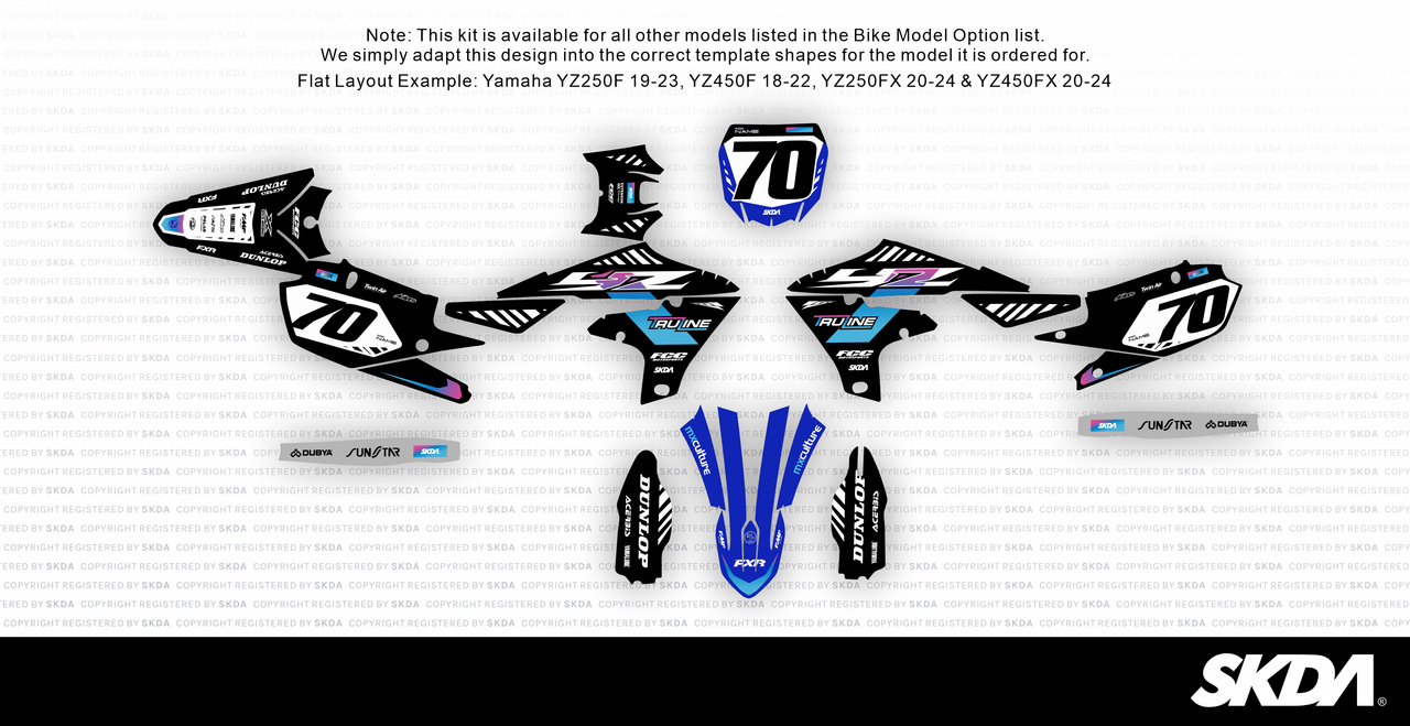 JR70 PRESZN YZF/WRF Full Graphics Kit | SKDA USA