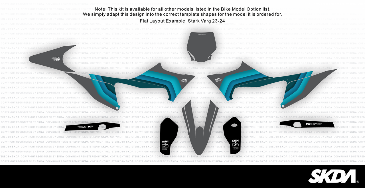MSD Blue/Grey Stark Varg Full Graphics Kit | SKDA USA