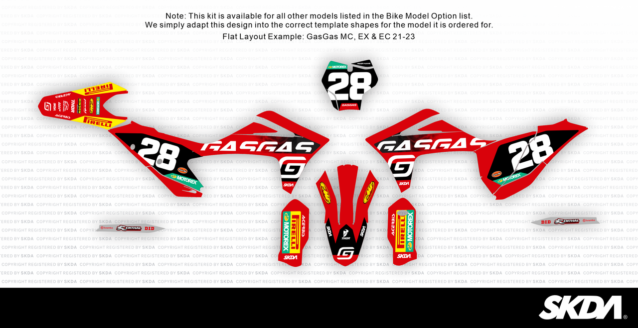 OCTANE Red GasGas Full Graphics Kit | SKDA USA