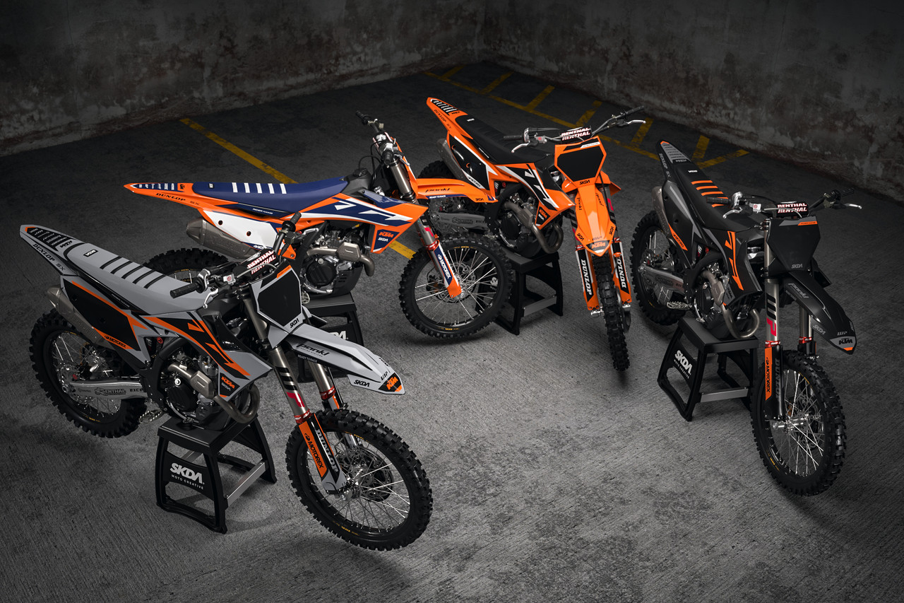 SPUR Grey KTM Full Graphics Kit | SKDA USA