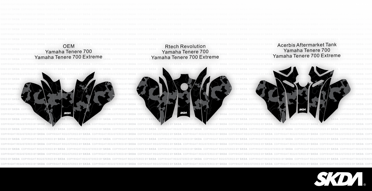 CAMO T7 Fuel Tank Protection Sticker Set | SKDA USA