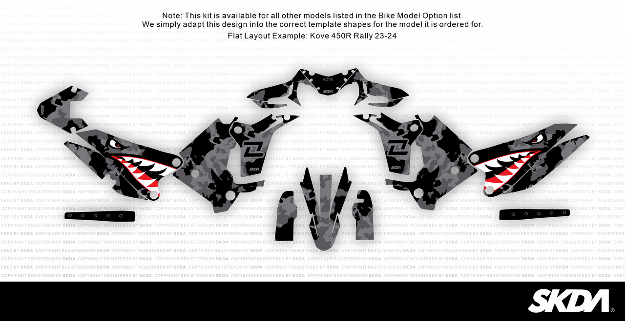 BOMBER Kove 450 Rally Full Graphics Kit - SKDA - US Store