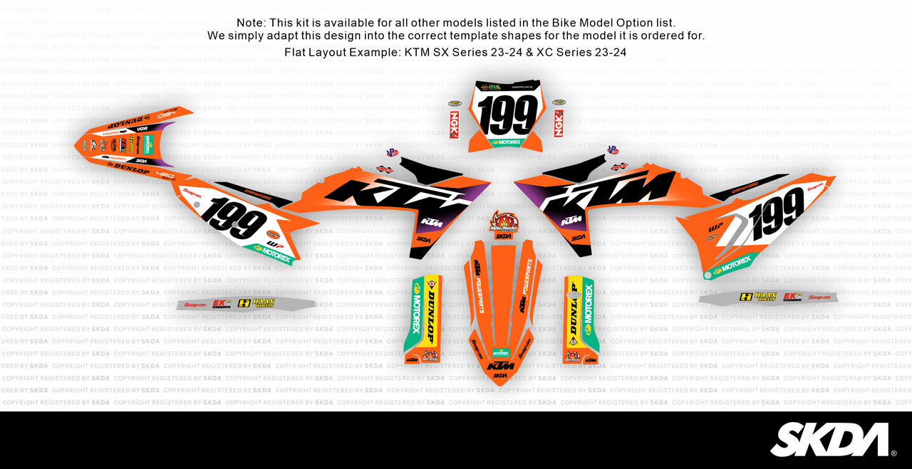 24 PRO KTM Full Graphics Kit | SKDA USA