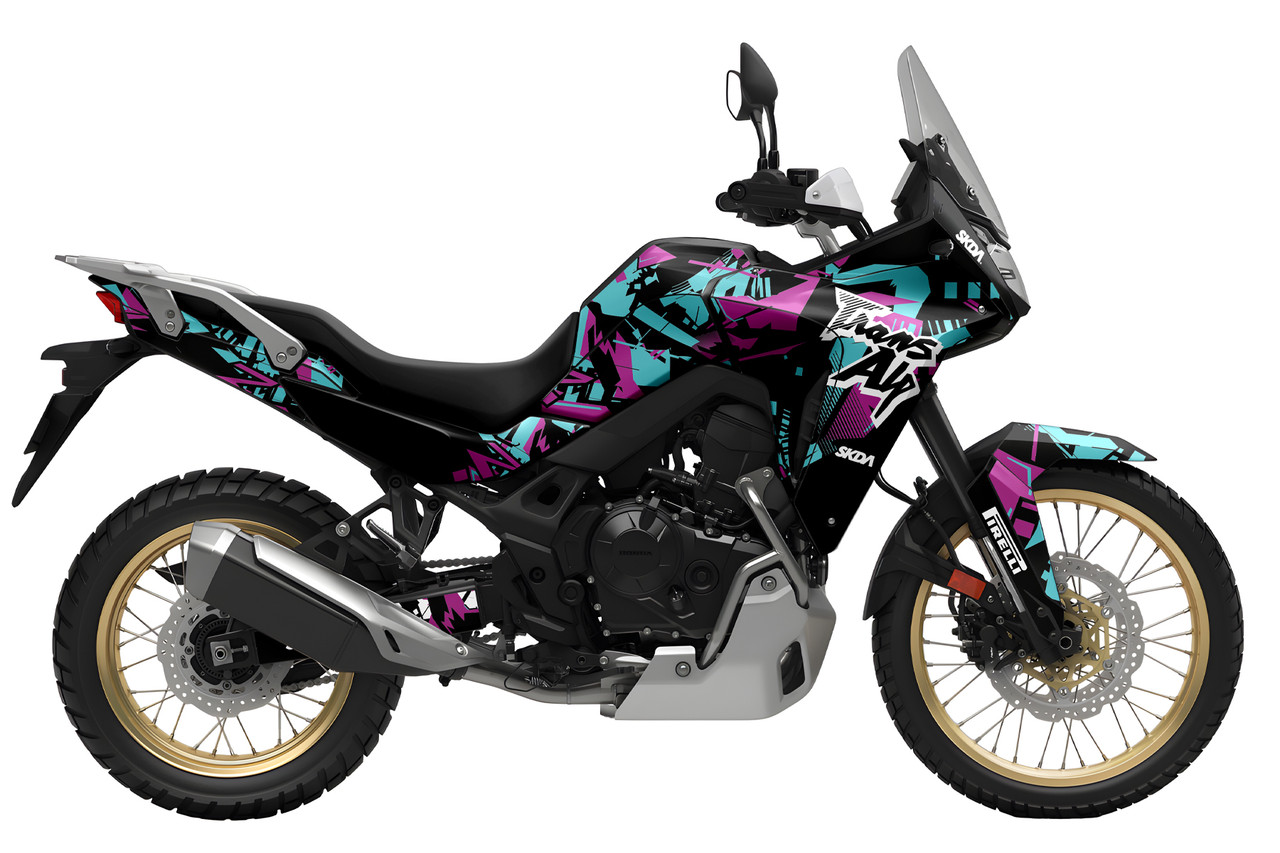 SHATTER Teal Transalp Full Graphics Kit | SKDA USA