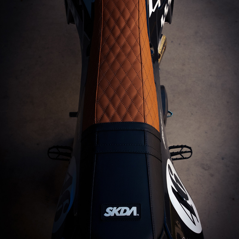 KTM Diamond Gripper Seat Cover - Tan/Black | SKDA USA