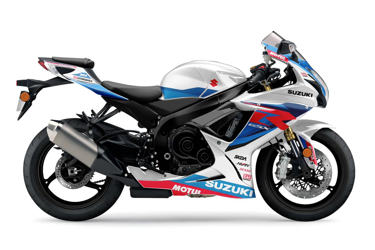 ZEPHYR Wht/Blue Suzuki GSXR Full Graphics Kit | SKDA USA