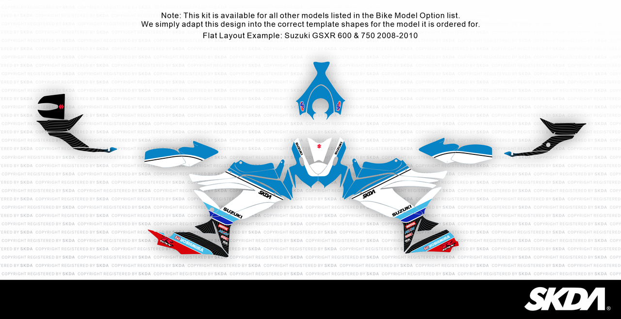 CLASSIC Suzuki GSXR Full Graphics Kit | SKDA USA