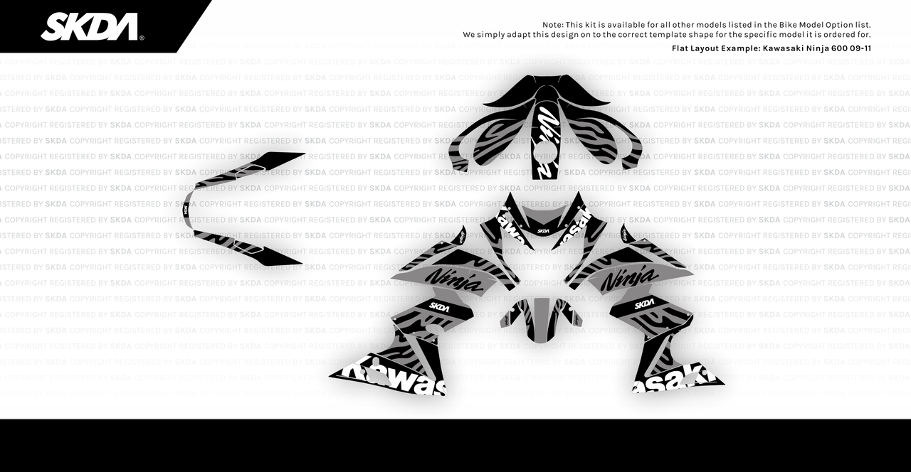 CAPTIVE CHROME Silver Ninja Full Graphics Kit | SKDA USA