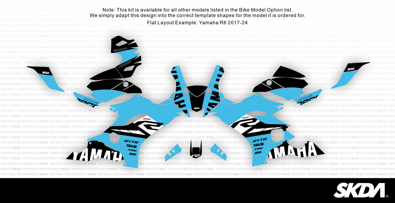 IDLE Cyan Supersport Full Graphics Kit | SKDA USA