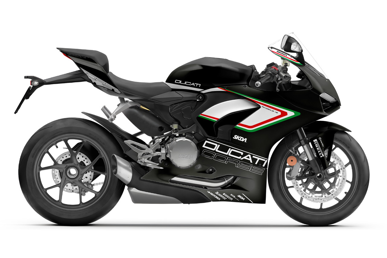 CORSA Black Panigale Full Graphics Kit | SKDA USA