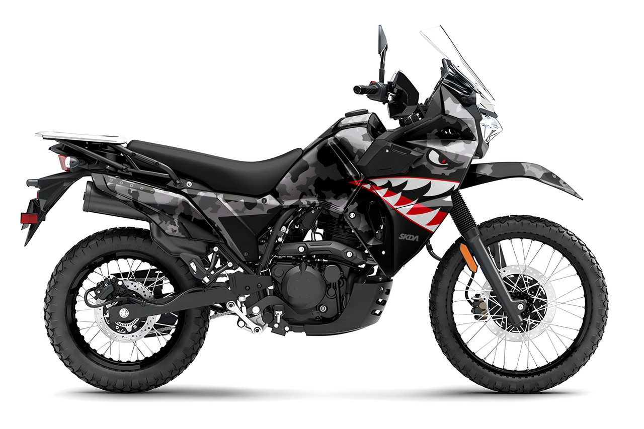 BOMBER Black KLR Full Graphics Kit | SKDA USA
