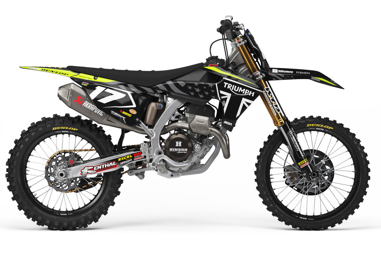 24 Redbud NEON Triumph TF Replica Graphics Kit - SKDA - US Store