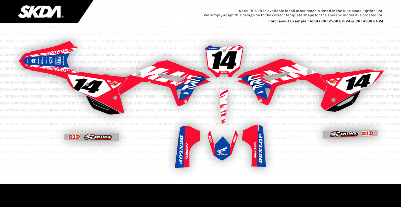 BLADE Red CR/CRF Full Graphics Kit | SKDA USA