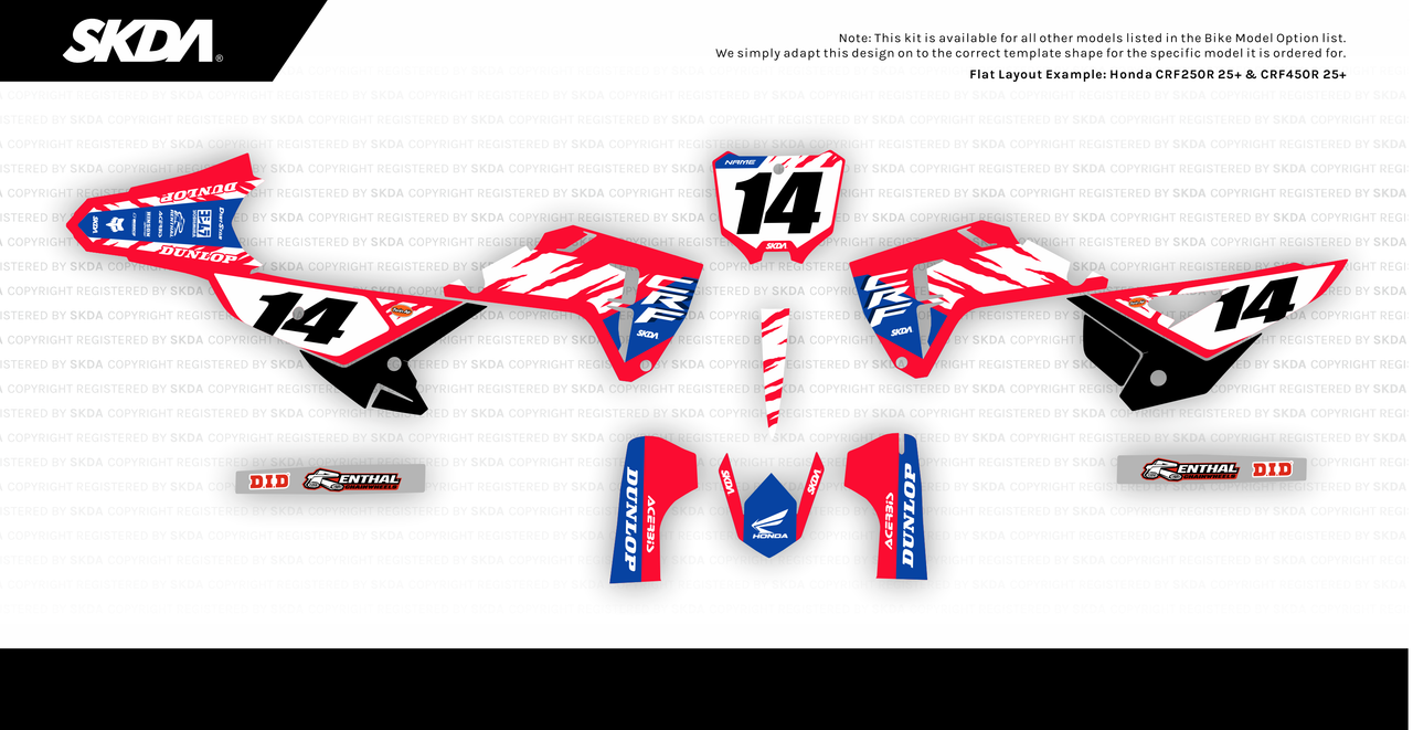 BLADE Red CR/CRF Full Graphics Kit | SKDA USA