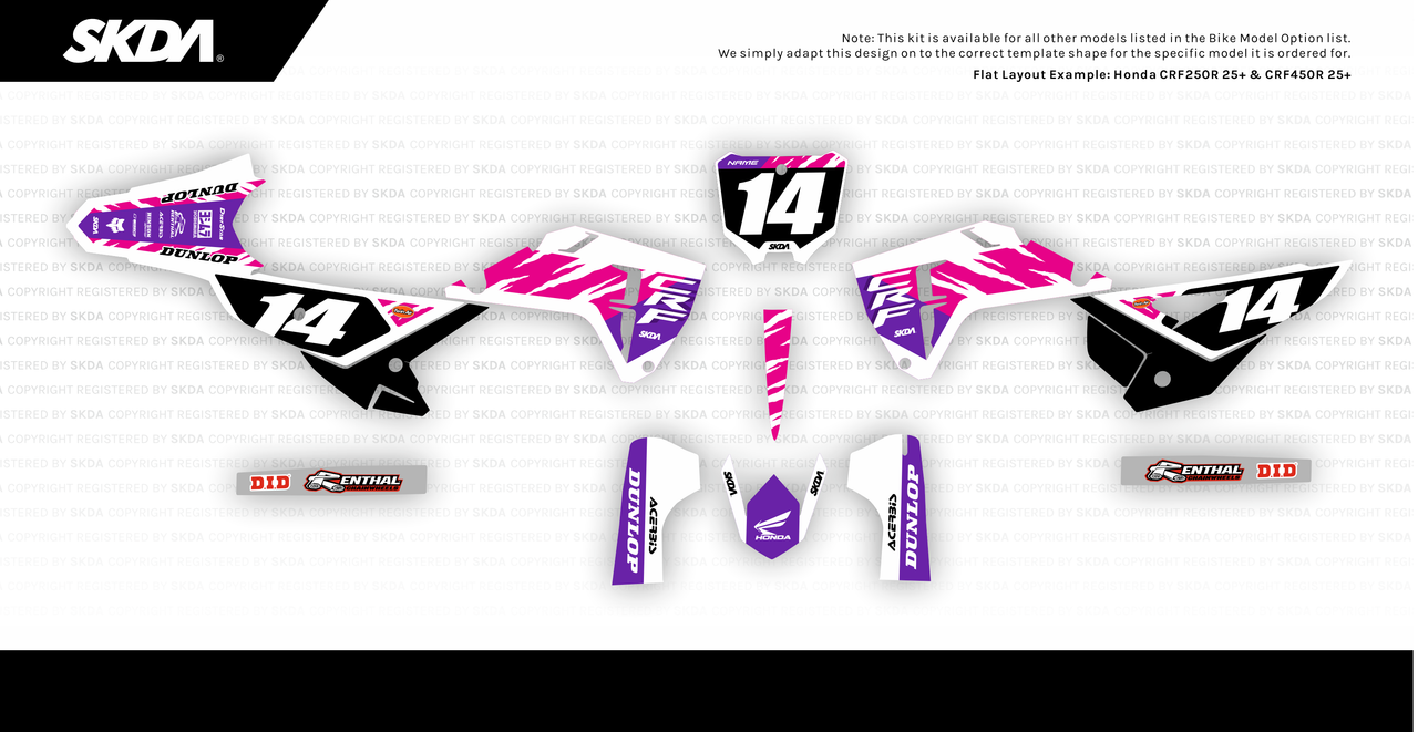 BLADE Pink CR/CRF Full Graphics Kit | SKDA USA