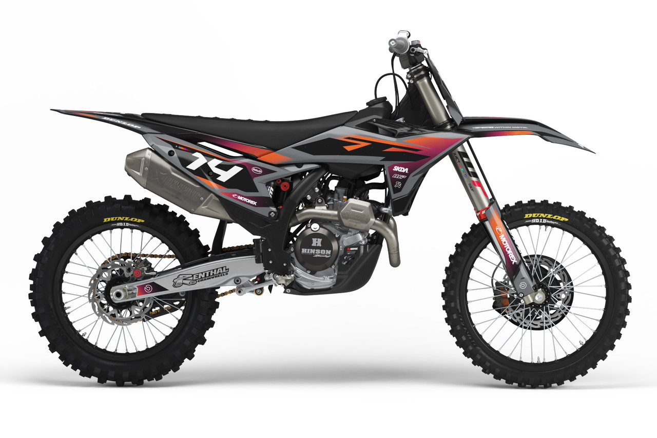 HUE Grey KTM Full Graphics Kit | SKDA USA