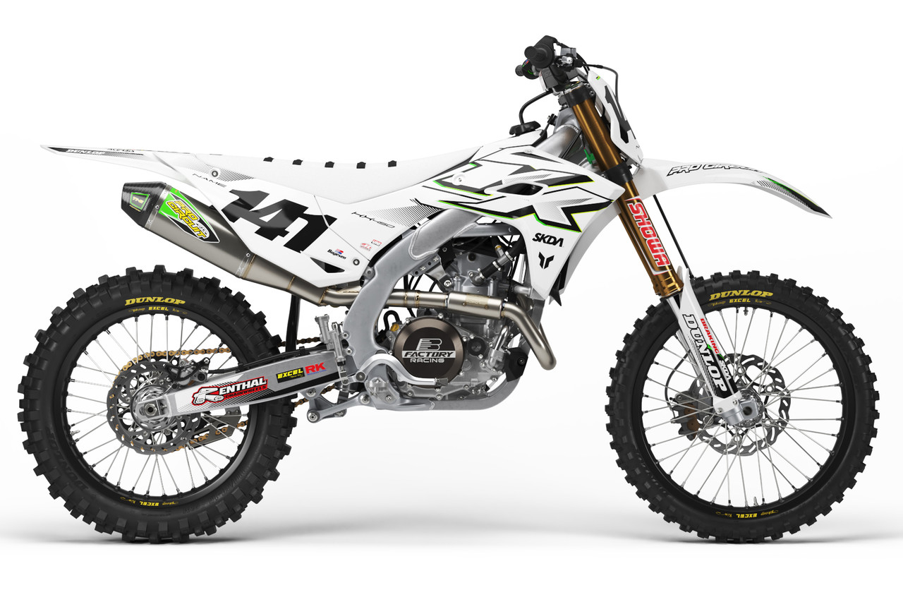 WIDE White KX/KXF Full Graphics Kit | SKDA USA