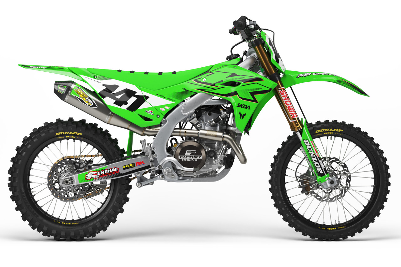 WIDE Green KX/KXF Full Graphics Kit | SKDA USA